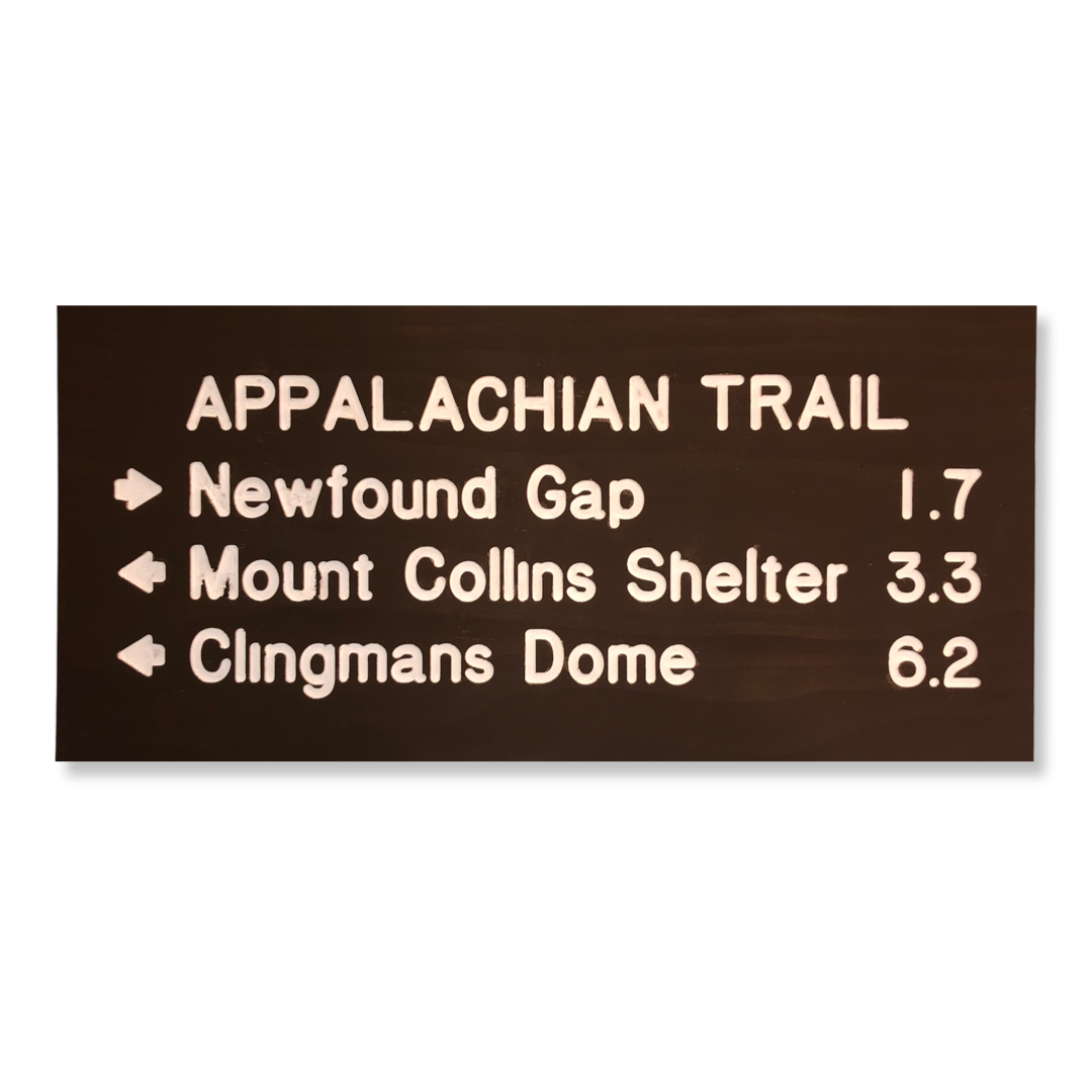 Replica Smoky Mountain Trail Signs | Carpenter Woodworks